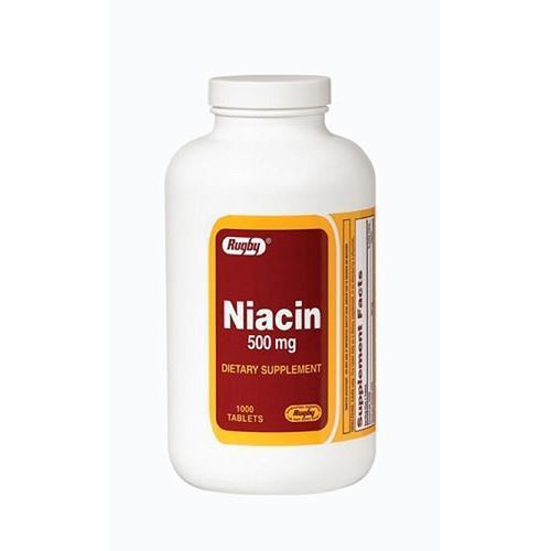 Rugby Niacin 500 mg. Tablets 1000/Btl. (Pack of 3) – Preferred Medical Plus